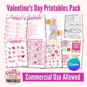 Valentine's Day Printables Pack - Faith's Biz Academy